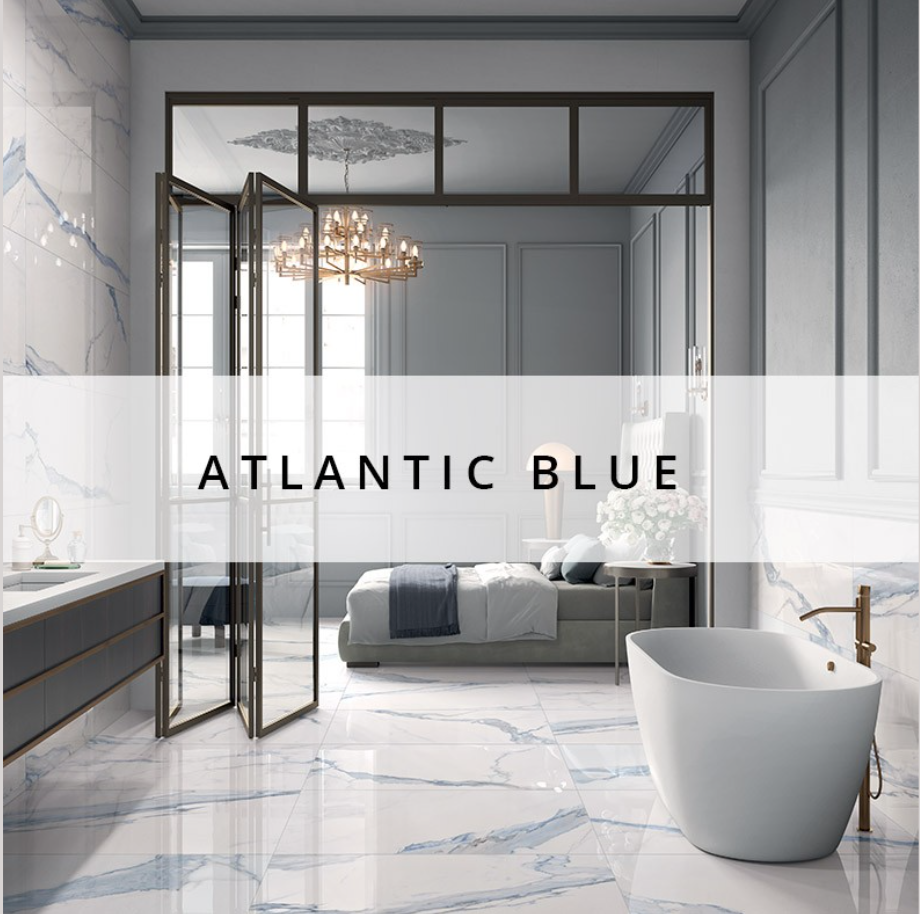 Gazzini Calacatta Atlantic Blue | The Tile Alcove